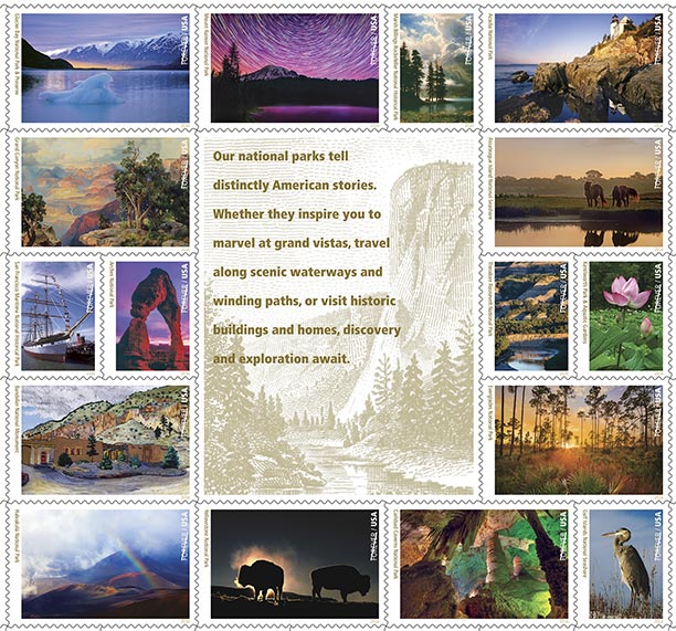 16 National Parks Get Their Own Stamps