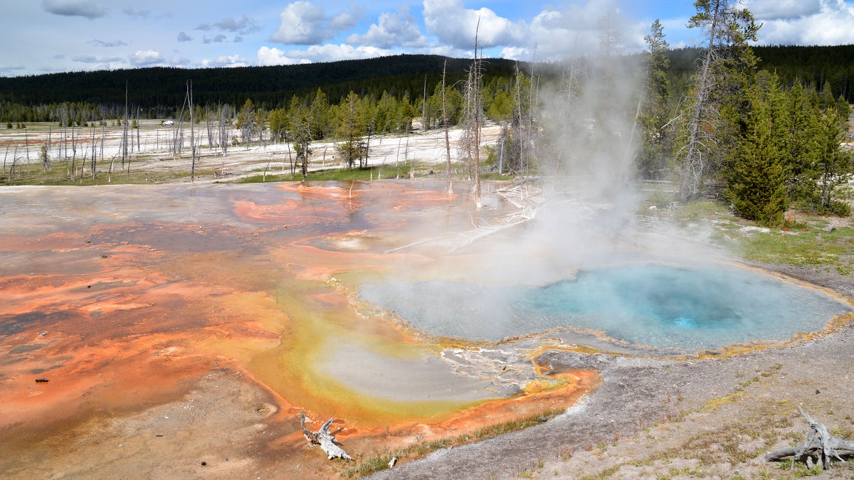 Firehole Lake Drive off Yellowstone's Grand Loop