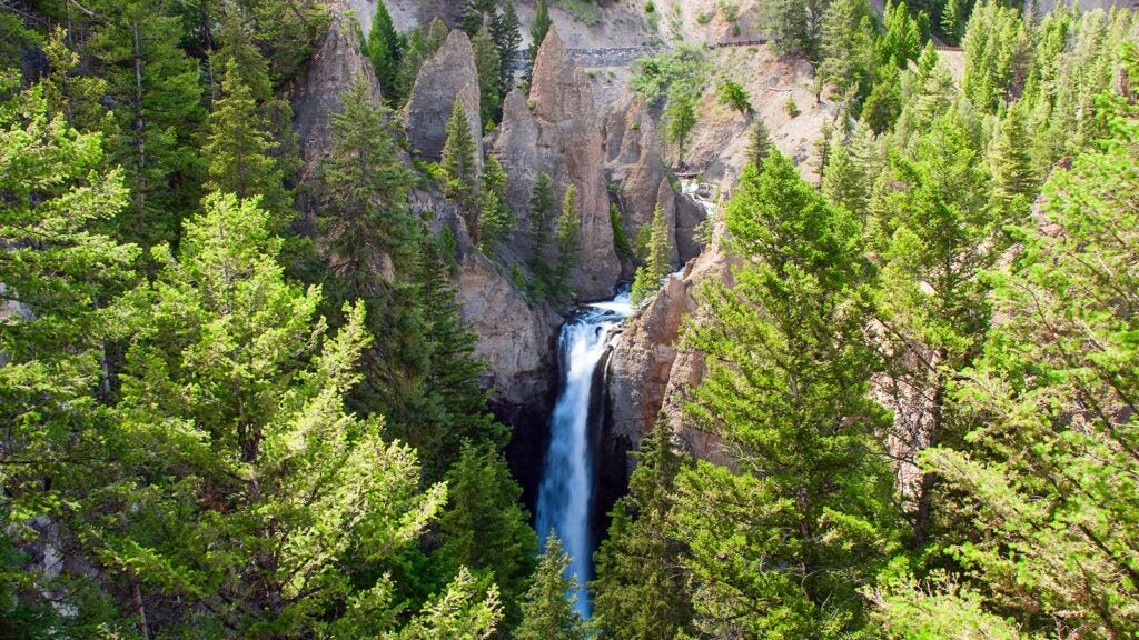 Yellowstone's Tower Fall is a Beautiful, Accessible Waterfall