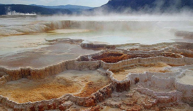 Yellowstone's Mammoth Hot Springs Looks Like an Inside-Out Cave